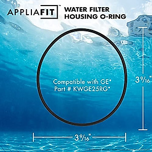 AppliaFit O-Rings Compatible with GE KWGE25RG & WS03X10038 for GE 2.5 Inch Water Filter Housing Models GXWH01C, GXWH08C, GXWH04F, GXWH20F, GXWH20S, GXRM10, GXRM10G, GXRM10RBL & GX1S01R (6-Pack)