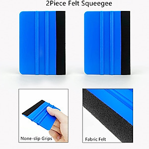 Car Install Tools for Vinyl Wrap, Vehicle Tint Window Film Kit Includes Vinyl Wrap Magnets, Edge Trimming Tools, Felt Squeegee, Wrapping Cutter, 9mm Knife