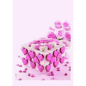 Silikomart 23.043.00.0065 mac03 Mat for Macaroons 42 Brick Shape Heart Red 5.5 x 5.5 x 12 "