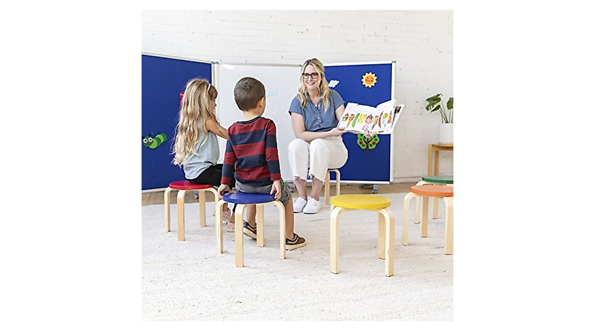 ECR4Kids Stackable Stools - Versatile Classroom Seating