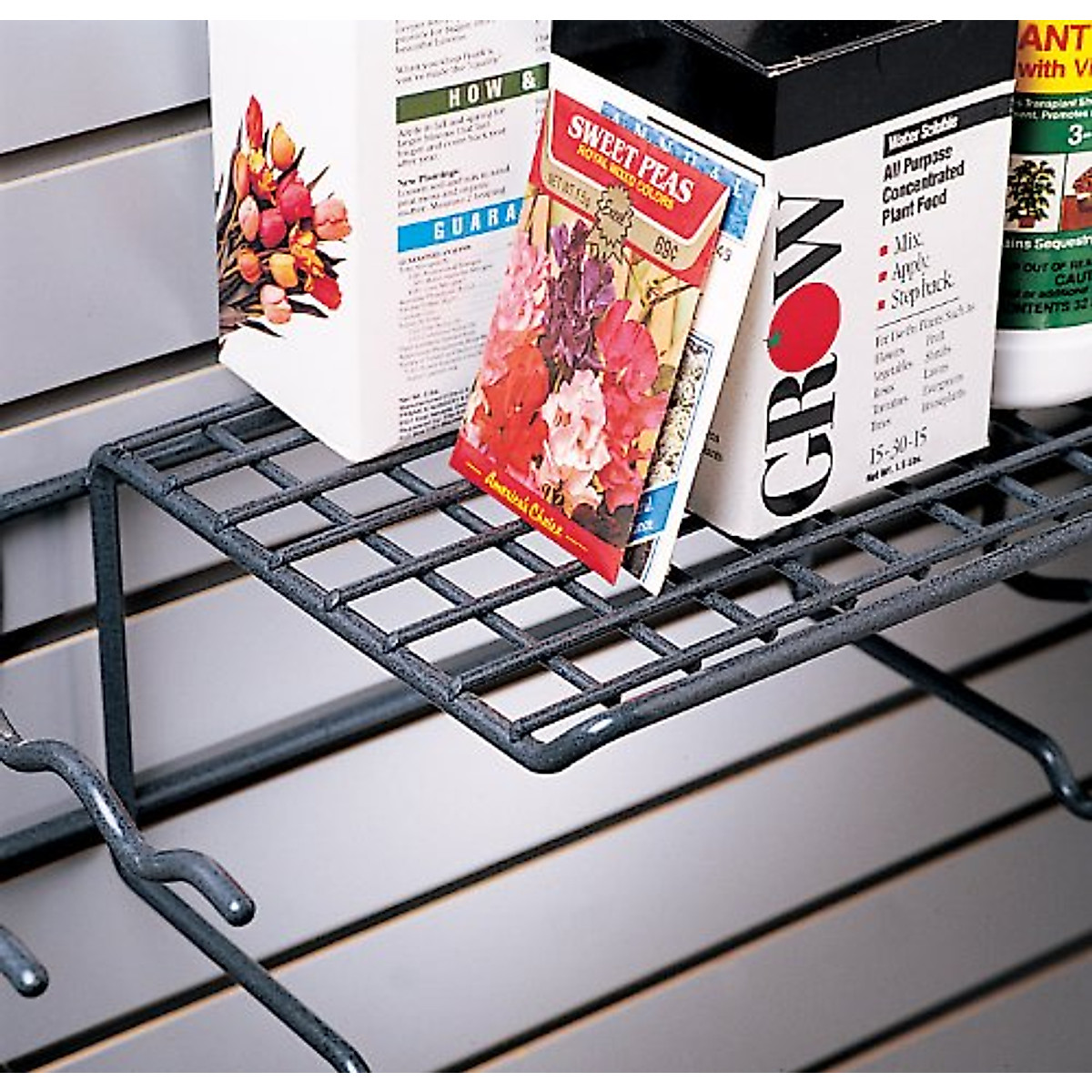 Organized Living 7115520050 Activity Organizer Garden Rack with Basket,Granite Gray