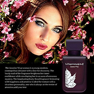 La Yuqawam Jasmine Wisp Women EDP - 75 ml(2.5 oz) | Signature Arabian Perfumery | Tangerine, Iris, Leather, Galbanum Essence, Tangerine, Violet Leaves, Clary Sage & Mate | Sophisticated, Exhilarating and Oriental | by Rasasi