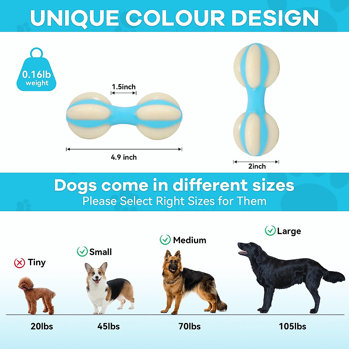 RAINFA Aggressive Chew Dog Toys, Lasting Dog Toy, Durable Nylon Bone, with Real Bacon pet Toys,Indestructible Bone,Cleaning Teething chewers Dog Toys, for Dogs, Pets,Large Dogs