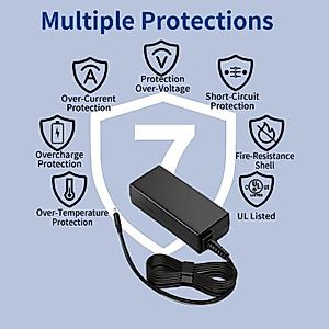 65W 19V 3.42A Laptop Charger for Toshiba Satellite C55 C55D C55T C655 C655D C675 C855 C855D L55 L655 L675 L745 L755 L775D L855 P755 P845T P855 P875 Portege Z30 Z930 Z830 Power Supply Cord