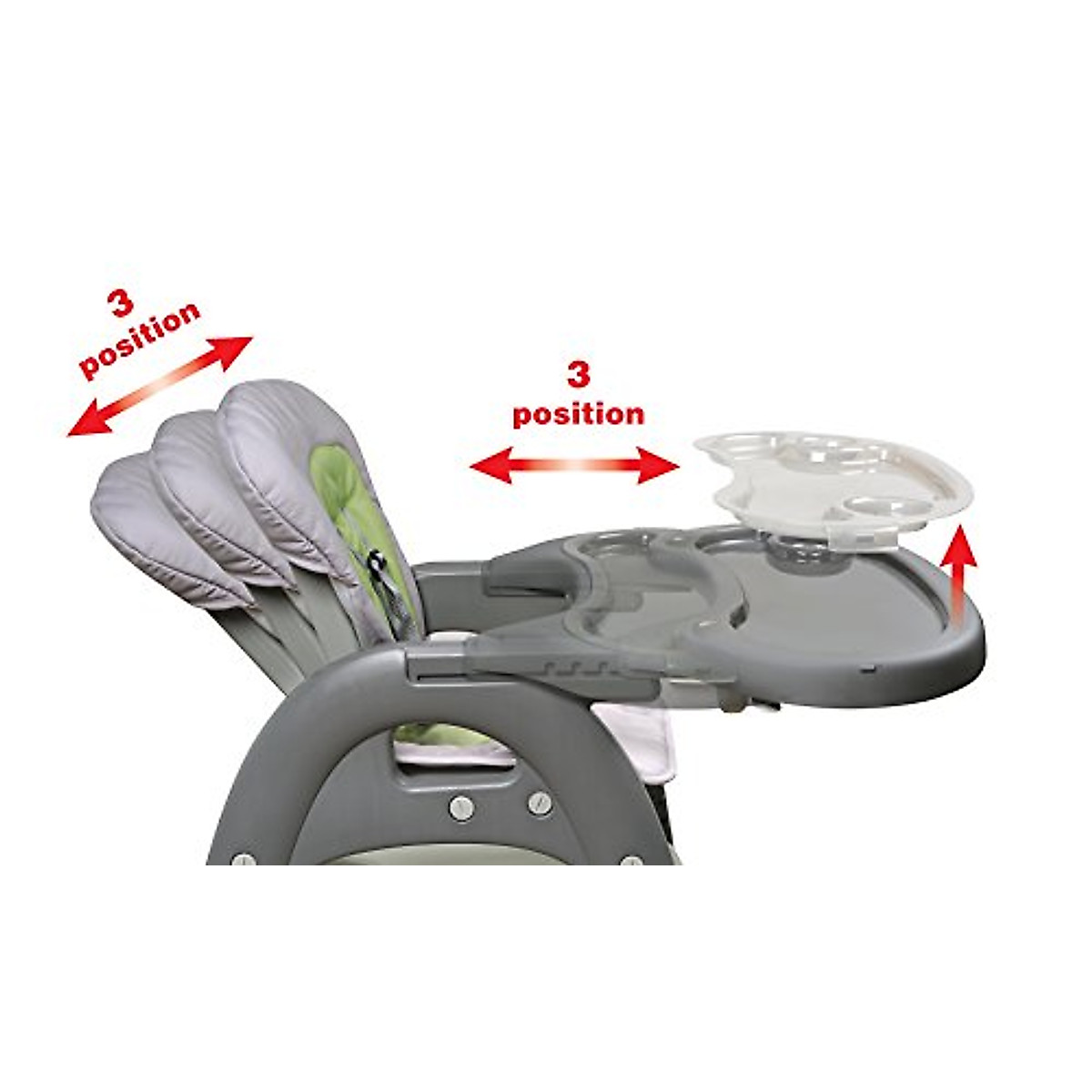 Envee II Baby High Chair with Toddler Playtable and Chair Conversion