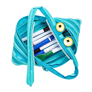 ZIPIT Jumbo Pencil Case, Blue, Jumbo Pencil Case