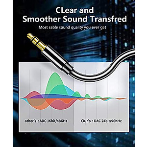 USB C to 3.5mm Audio Aux Cable, USB C to 3.5mm Headphone Audio Stereo Cord Car Aux Cable Compatible with Google Pixel 7/7Pro/6/5/4/4XL/3XL, Galaxy S23/S23 Ultra/S22+/S21/S21+/S21FE/Note 20/Note 10+