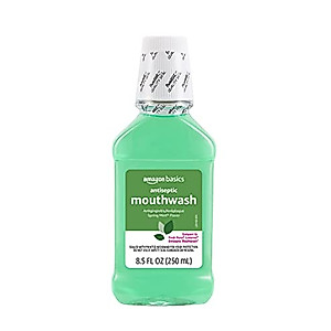 Amazon Basics Antiseptic Mouthwash, Mint, 8.5 Fluid Ounces, 1-Pack (Previously Solimo)
