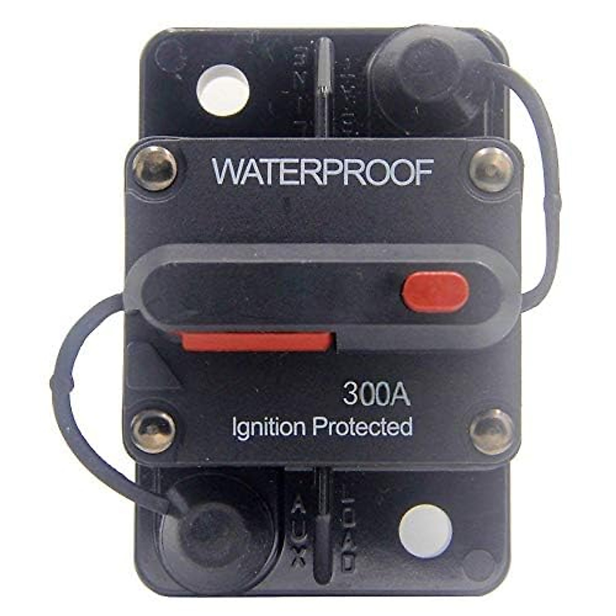 ANJOSHI 300 Amp Circuit Breaker 30A-300A with Manual Reset Waterproof Inline Fuse Inverter for Marine Trolling Motors Boat ATV Manual Power 12V-48VDC