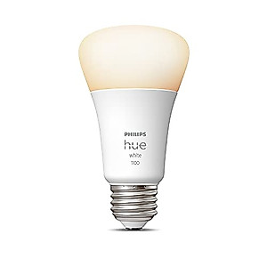 Philips Hue White and Color Ambiance 2-Pack A19 LED Smart Bulb & White A19 Medium Lumen Smart Bulb, 1100 Lumens, Bluetooth & Zigbee Compatible (Hue Hub Optional), 1 Bulb