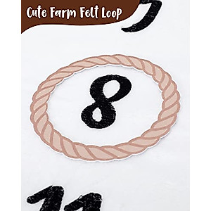 Eunikroko Highland Cow Baby Monthly Milestone Blanket Scotland Photo Prop Blanket with Greenery New to The Herd Cattle Gift Ideas for Newborn Boy Girl Nursery Décor Baby Shower 40" X 50"