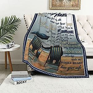 Gaorenji Mens Valentines Gifts,Birthday Gifts for Husband,Father's Day Christmas Blanket Romantic 60" x 50"