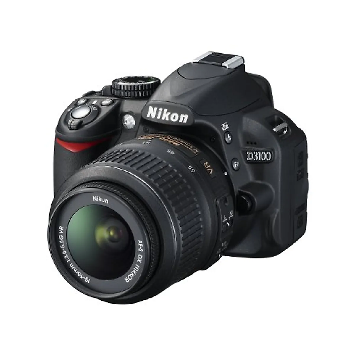 Nikon D3100 14.2MP DSLR Camera with AF-S DX 18-55mm f/3.5-5.6 VR Zoom Lens - (Black) (Discontinued) (Renewed)