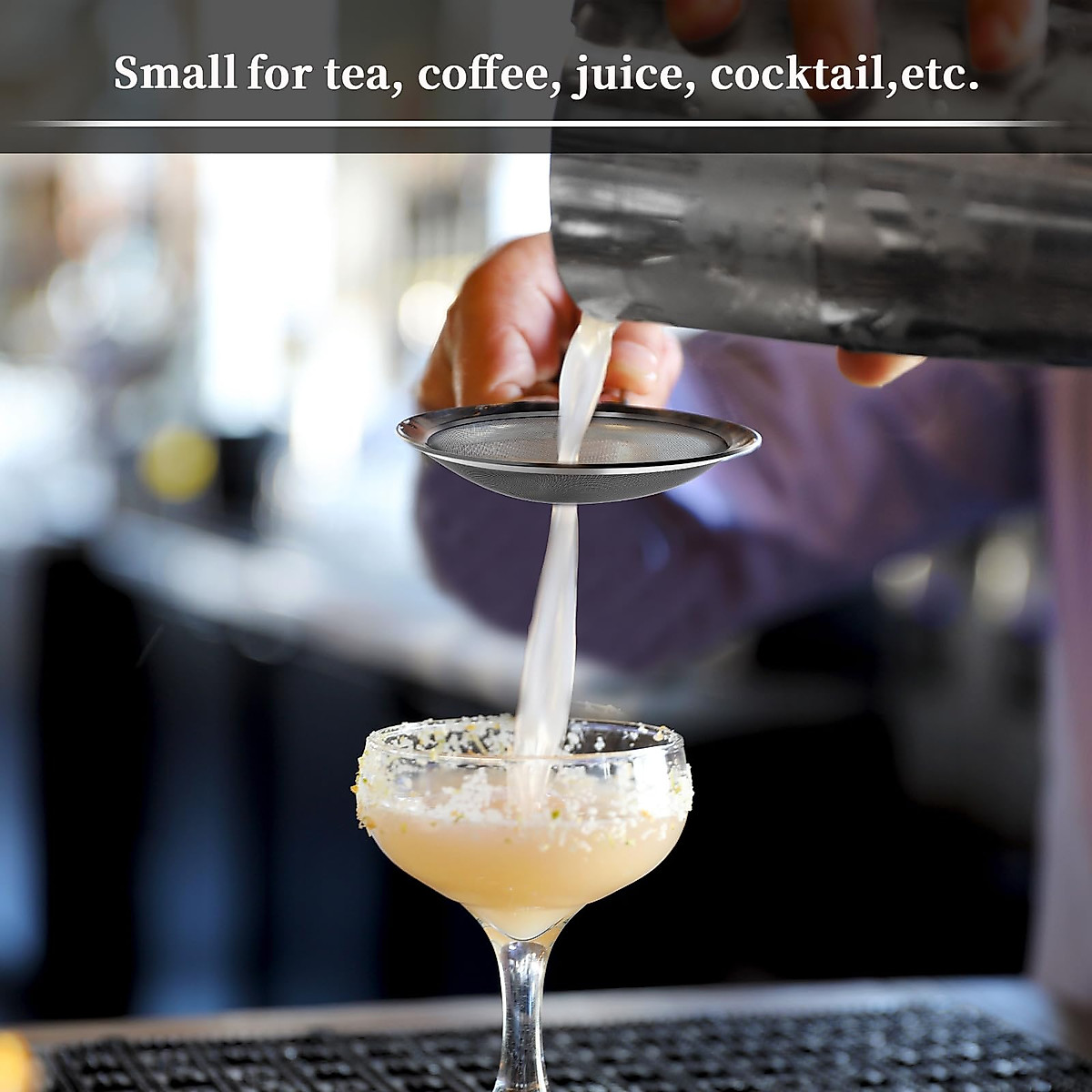 Newness Fine Mesh Skimmer Spoon, Professional 304 Stainless Steel Hot Pot Fat Strainer for Oil Filter Skimming Grease and Foam, Durable Multi-Functional Kitchen Cooking Mesh Food Strainer Ladle-3 Pack