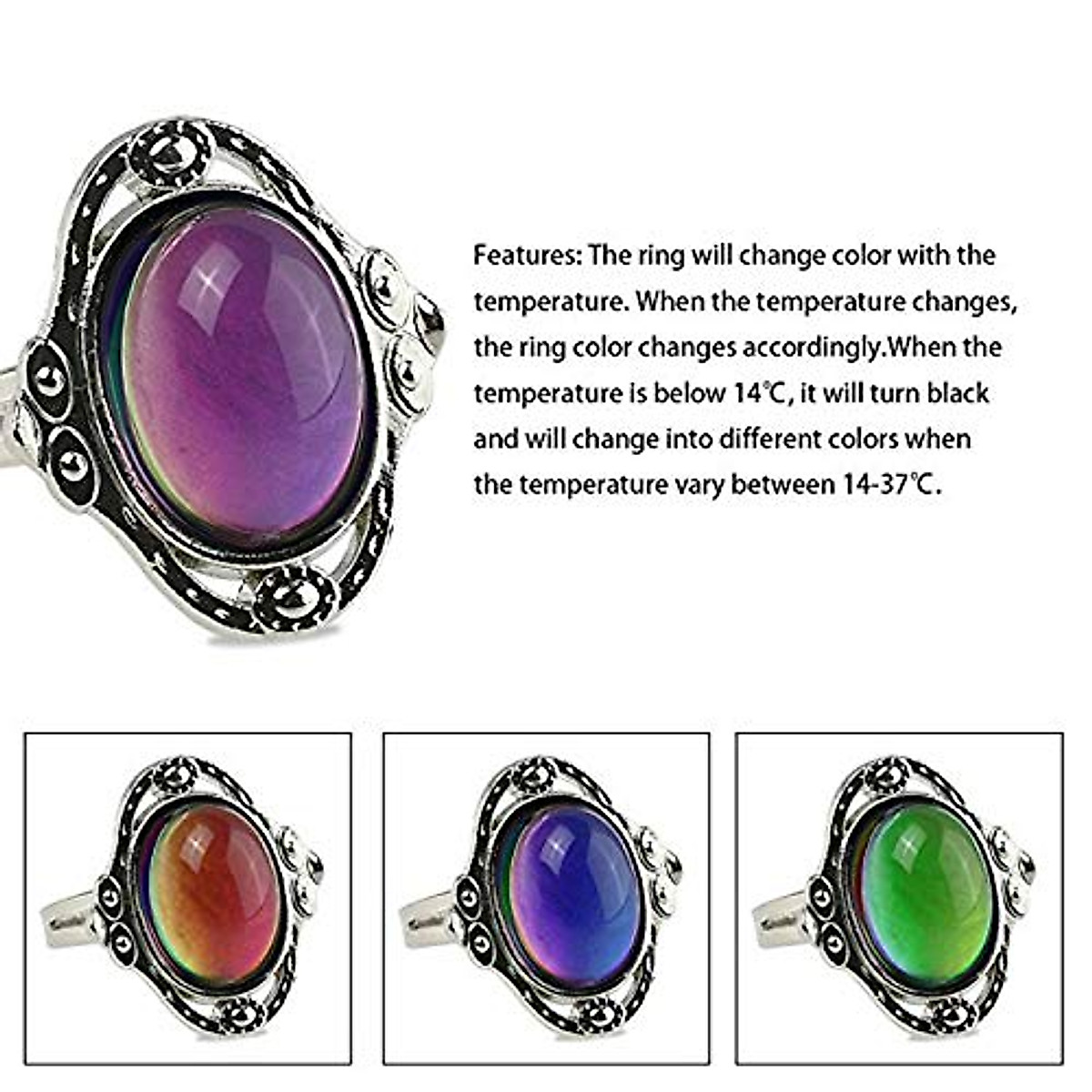 AttractionOil.com Color Changing Mood Ring