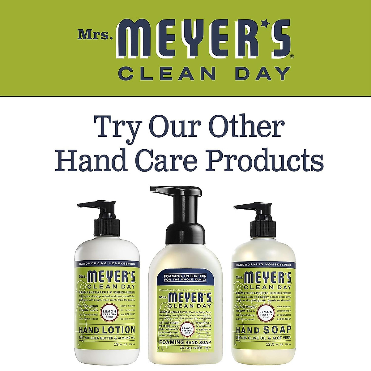 Earth Friendly, Mrs. Meyers Liquid Hand Soap Refill 33 Oz Lemon Verbena Scent - Pack of 6