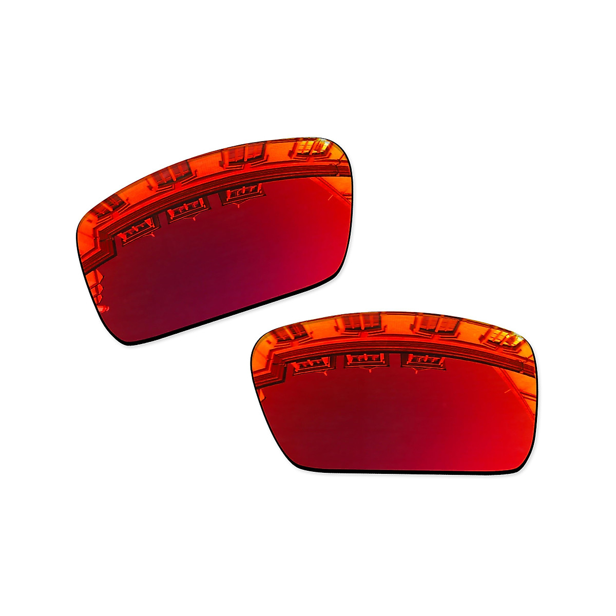 Vonxyz Lenses Replacement for Oakley Currency OX8026 Sunglass - Ruby MirrorCoat Polarized