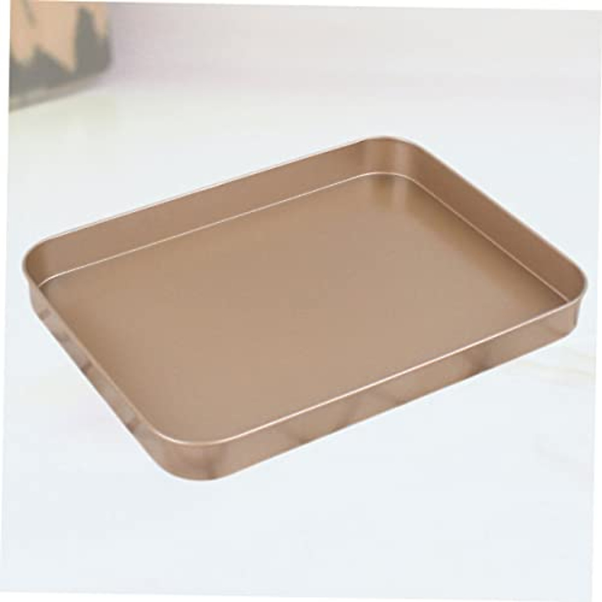 FURLOU 10 Square Pan Bread Oven Mini Oven Mini Loaf Pan Nonstick Loaf Pan Baking Cookie Sheets Pans Oven Cake Pan Cake Mold Pan Baking Tray Bakeware Bread Pan Baking Tools Golden Oval Plate