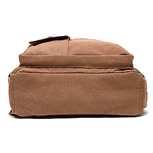 JIAO MIAO Canvas Vintage Message Travel Bag Rucksack Laptop Backpack,220807-04