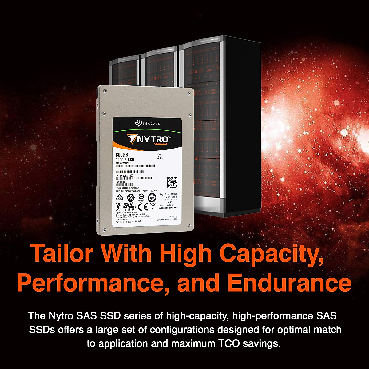 Seagate Nytro 1200.2 ST800FM0233 800GB eMLC Dual 12Gb/s SAS 2.5"-7mm