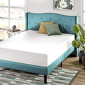 Zinus Joseph Metal Platforma Bed Frame / Mattress Foundation, Queen & 10 Inch Green Tea Memory Foam Mattress / CertiPUR-US Certified / Bed-in-a-Box / Pressure Relieving, Queen