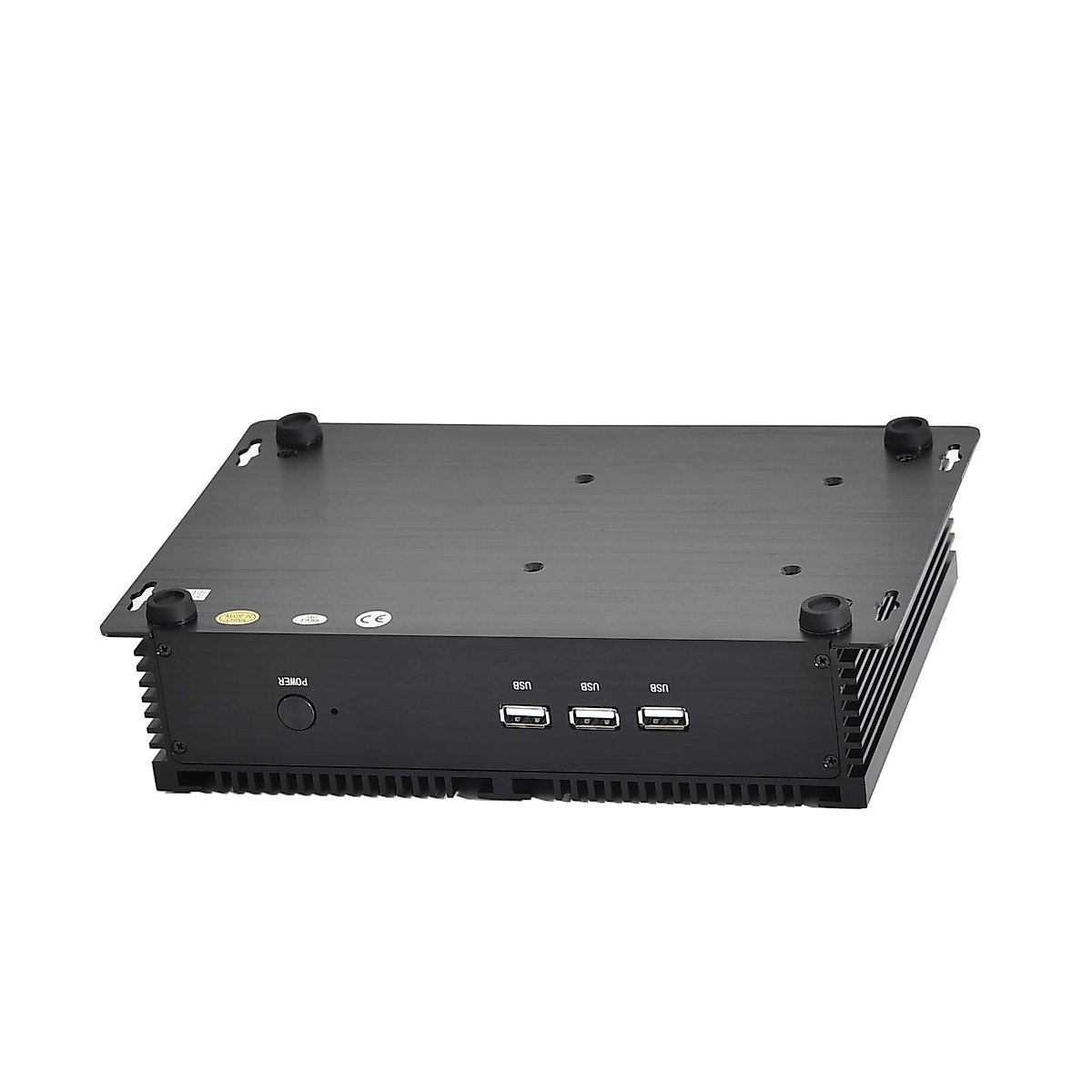 KINGDEL Industrial PC, Intel i5 8th Gen. CPU Mini PC, 8GB DDR4 RAM, 256GB NVMe SSD, 4K: 4096x2304, 2xCOM RS232, 4xUSB 3.0, HD Port, VGA, W-11 Pro, Fanless Computer