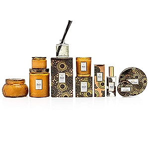 Voluspa Baltic Amber Candle | Large Glass Jar | 18 Oz | 100 Hour Burn Time | All Natural Wicks and Coconut Wax for Clean Burning | Vegan