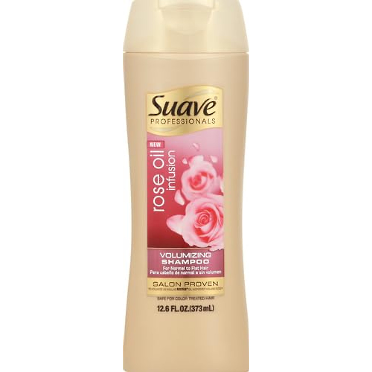 Suave Professionals Shampoo For Fine to Flat Hair Rose Oil Infusion Volumizing Shampoo 12.6 oz