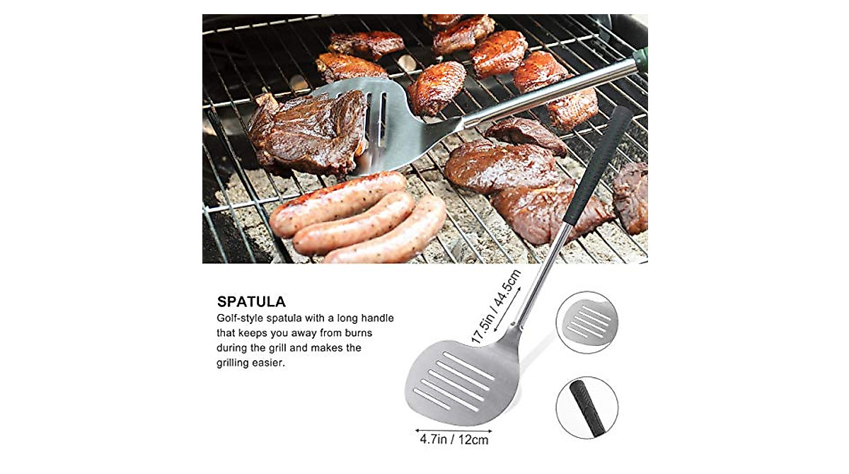 Grilljoy 8pcs BBQ Tools Set - Premium Grilling Gear