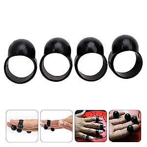 MILISTEN 8pcs Tongue Drum Finger Pick Silicone Knocking Finger Picks Cover for Tongue Drum Drumstick Holders Finger Tool for Percussion Instrument