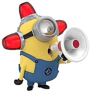 Hallmark Keepsake Christmas Ornament 2020, Despicable Me Minion Peekbuster With Motion-Activated Light and Sound (2499QXI2741)