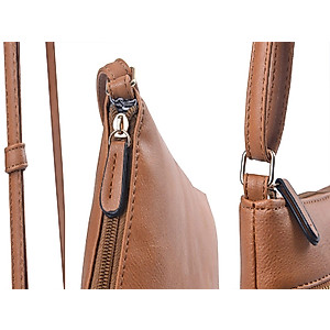 Fanaztee Lightweight Pu Leather Crossbody Purses Bags Small Purse with Multi Pockets for Women Girls