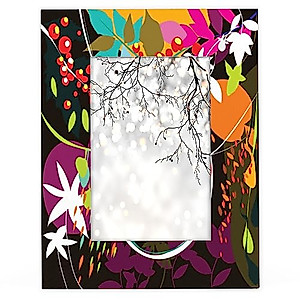 POFATO Chicken Snake Animals 4x6 Picture Frame Wood Photo Frame for Tabletop Display Wall Mount Picture Frame Display 4x 6 Inch Photo Wall Decor Home Gift Frames