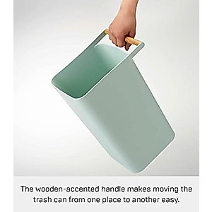 Yamazaki Home Como Plastic | Trash Can, One Size, Blue