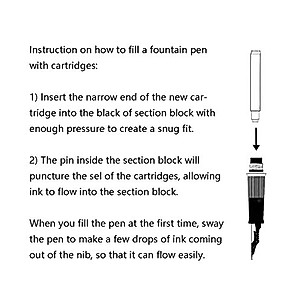 Hongdian 517D Matte Black Fountain Pen Extra Fine Nib, Warrior Series, Classic Design with Converter and Metal Box