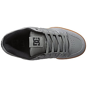 DC Men's Pure Low Top Casual Skate Shoe, Grey/Gum, 11 M US