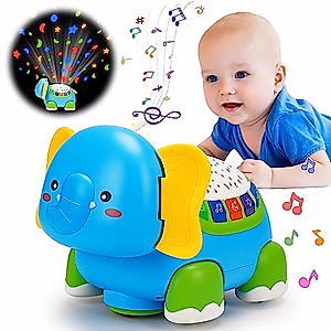 5 in 1 Crawling & Walking Baby Toys 3-6 to 12 Months Developmental Musical Toys for Babies 12-18 Months Light Up Tummy Time Infant Toys 3 6 9 6-12 Month 1 Year Old Boy Girl Toys 1st Birthday Gifts
