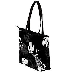 TBOUOBT Handbags for Women Fashion Tote Bags Shoulder Bag Satchel Bags, Dinosaur Bone Cartoon Animal