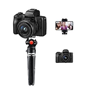 Camera Mini Tripod, Etour Lightweight Vlog Tripod Holder, Adjustable [Stable Handheld Vlogging Tripod] of DSLR Compatible with Sony A6000 Canon M50 G7x Mark ii/Phone, Table Stand for Vlogger Creator