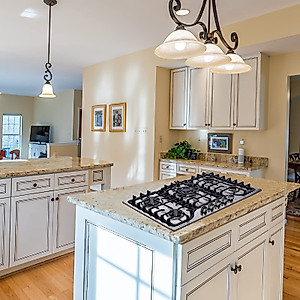 Anlyter 30 Inch Gas Cooktop, 5 Burners Built-in Gas Stove Top Stainless Steel, LPG/NG Convertible Gas Stove Dual Fuel Sealed Gas Hob