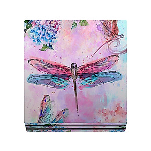 Head Case Designs Officially Licensed Jena DellaGrottaglia Dragonflies Animals Vinyl Sticker Gaming Skin Decal Cover Compatible With Sony PlayStation 4 PS4 Pro Console