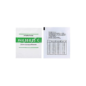 VERENIX 18 Pcs pH Meter Buffer Solution Powder, pH Buffer Calibration Solution Powder, pH Meter Calibration Packets for Precise and Easy Use, Only 6.86pH, with Organizer