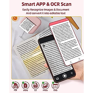 memolife 𝟐𝟎𝟐𝟑 𝐅𝐮𝐧 𝐆𝐢𝐟𝐭 Sticker Maker Machine - Mini Thermal Printer with 6 Rolls Non-Adhesive Paper (2in*21.3ft/Roll), Inkless Printer for iPhone & Android, Portable Mini Printer for DIY