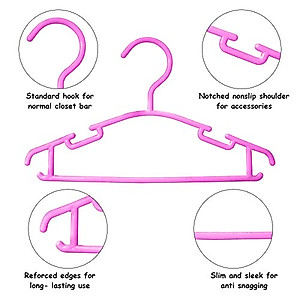 GoodtoU 60Pack Baby Clothes Hangers for Closet Plastic Small Kids Hangers Childrens Nursery Hangers Infant Hangers for Closet