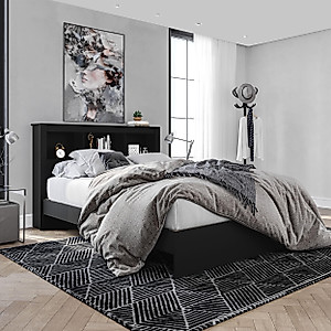 Polifurniture Madison Headboard, Queen, Black