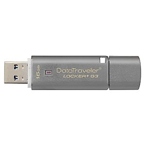 Kingston Digital 16GB Data Traveler Locker + G3, USB 3.0 with Personal Data Security and Automatic Cloud Backup (DTLPG3/16GB)