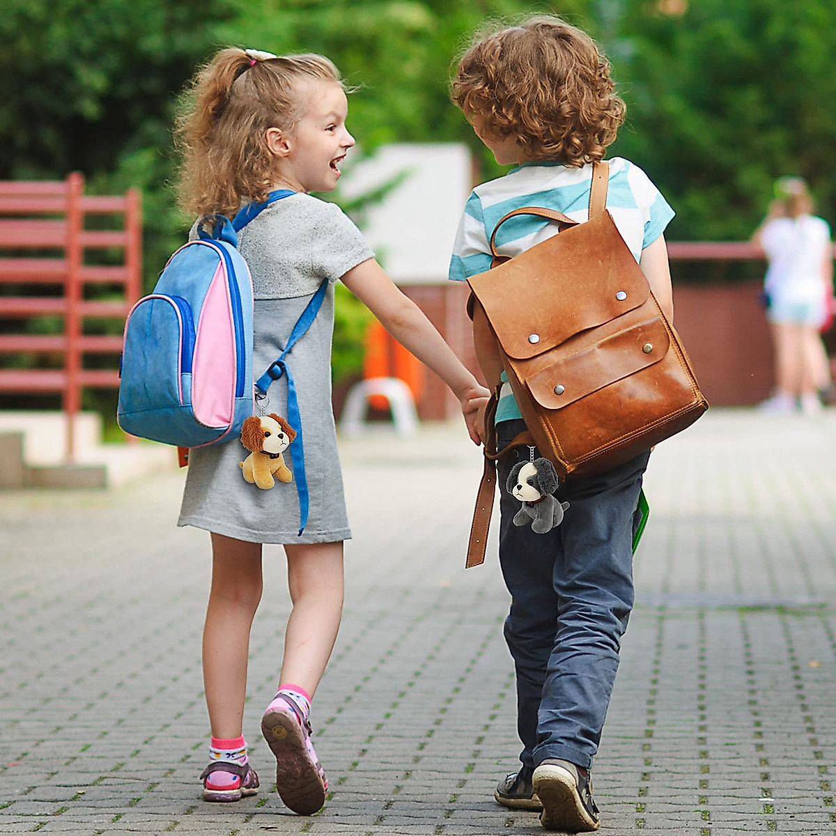 12 Pcs Puppy Stuffed Animal Bulk Small Dog Plush Animals Cute Stuffed Dog Party Favors for Kids Boy Girl Goodie Bag Fillers Carnival Prizes Valentine Birthday Party Gift, 4.7 Inch (Lovely Style)