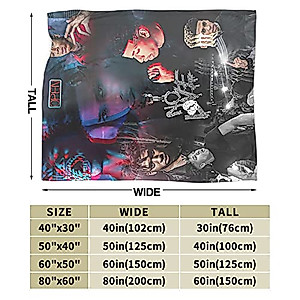 Nle Rapper Choppa Music Collage Throw Blanket Packable Classic Lightweight Blankets Decor for Bed Couch Living Room Travel Outdoor 80"X60"