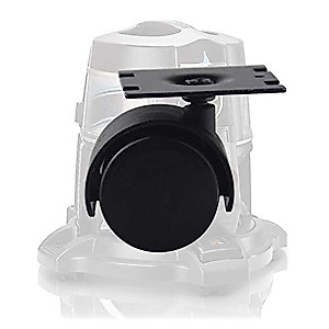 40 mm D-olly Wheel/Plate Assembly Compatible with Vacuum D4 D4C SE E E2 Series D-olly D-Ollie Cart Castor Wheels - 4Pack (4)