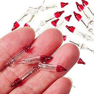 Remagr Flasher Christmas Replacement Bulbs 3.5 Volt 0.17A Christmas Trees Incandescent Lights Bulbs Led Mini String Light Replacement Flash Bulbs for Indoor Outdoor Christmas Tree Lights (6 Count)